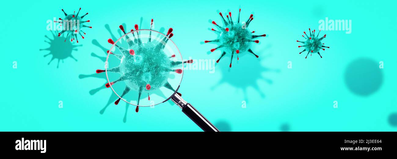 Dangerous corona virus, SARS pandemic risk concept. 3D illustration ...