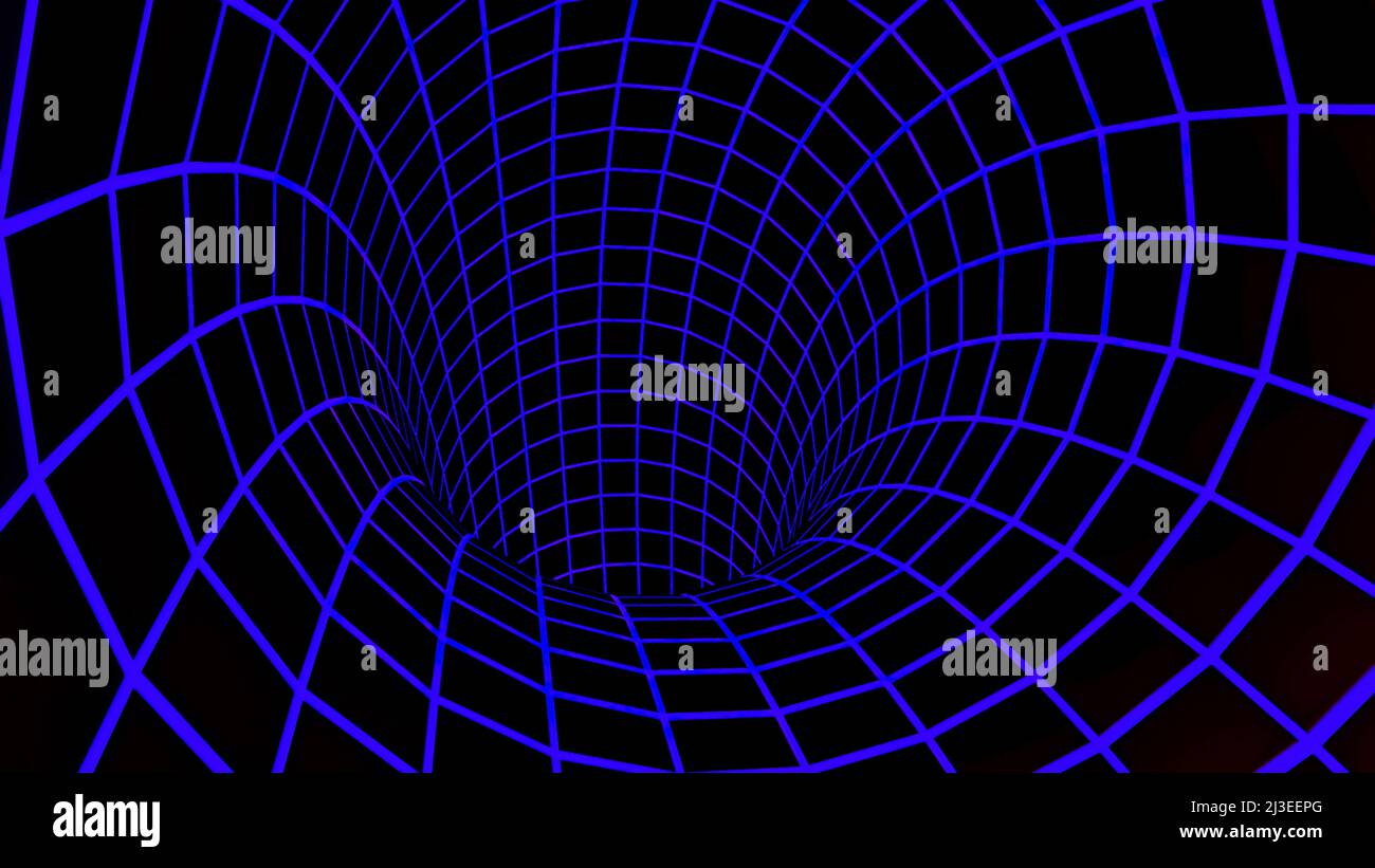 The travel through a wormhole in outer space, seamless loop. Design ...