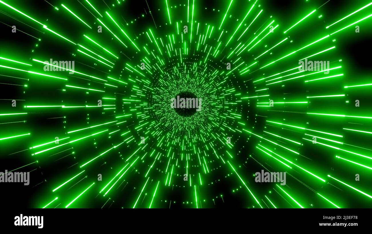 Abstract light streak background, technology concept. Design. Green ...