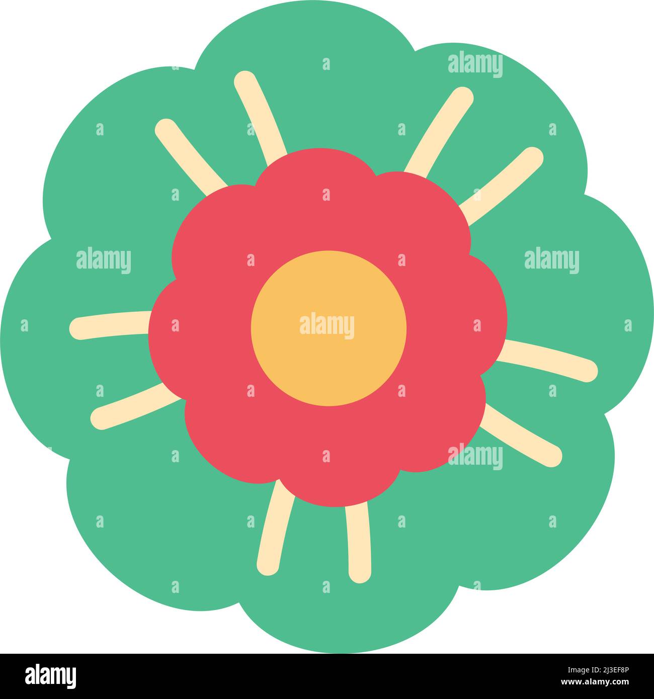 flower decoration cartoon Stock Vector Image & Art - Alamy