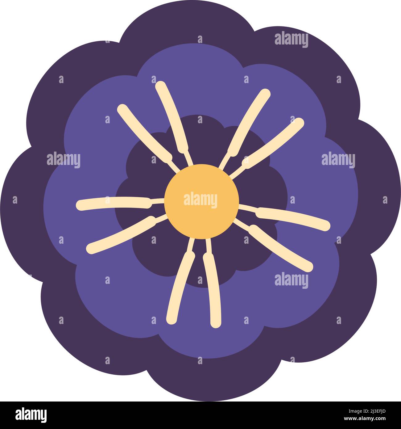 purple flower icon Stock Vector Image & Art - Alamy