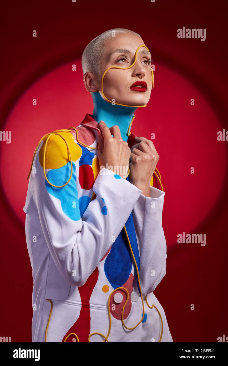 I look different Thats what Im going for. Studio shot of a stylish ...