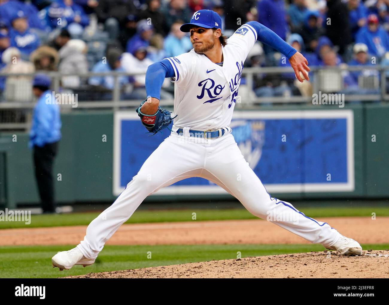 Apr 07, 2022: Kansas City Royals pitcher Jake Brentz (59) pitches in ...
