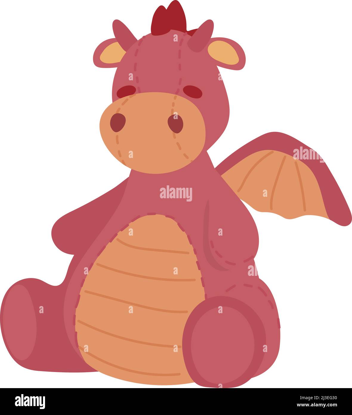 toy fluffy dragon Stock Vector Image & Art - Alamy