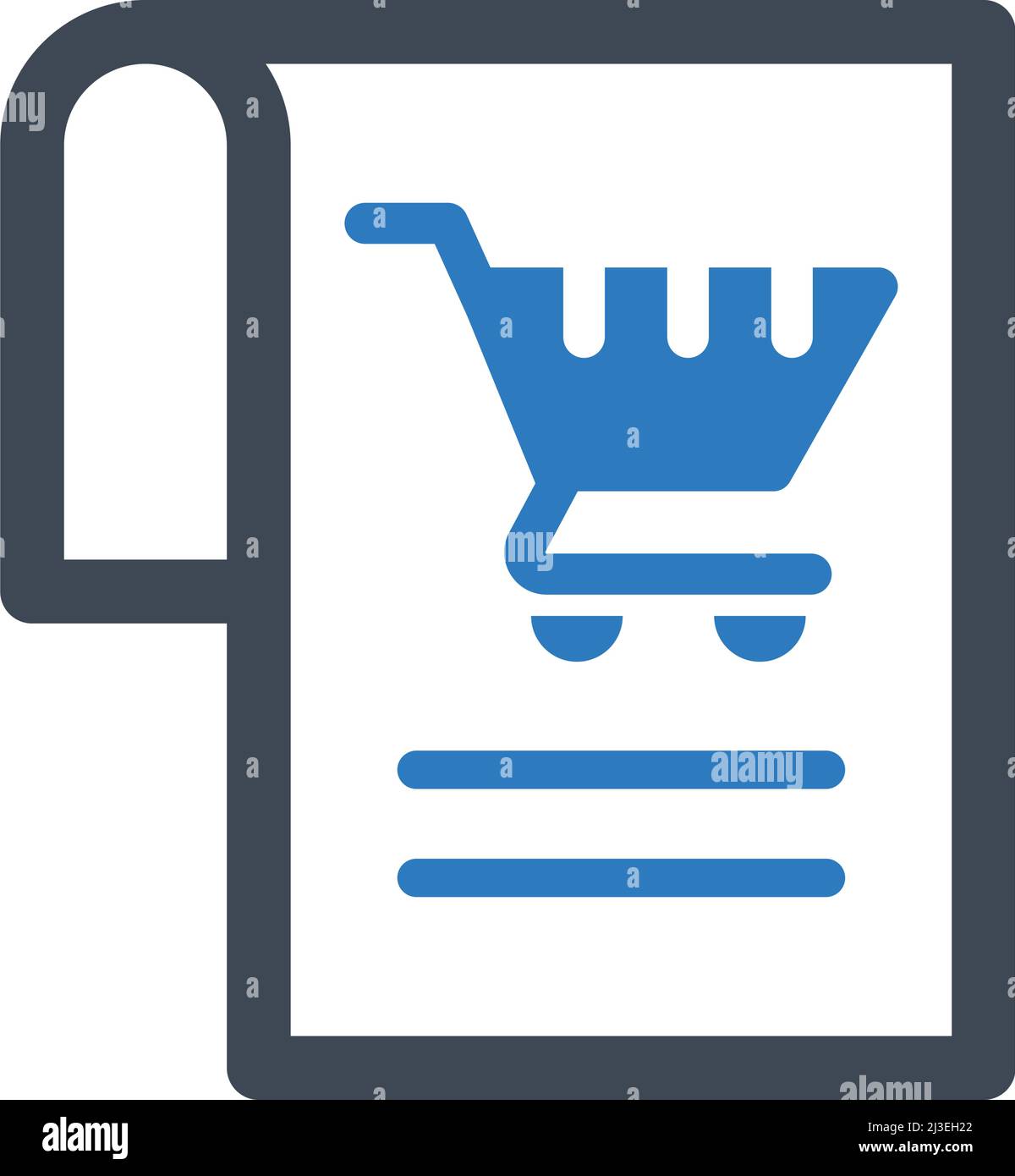 Beautifully designed shopping list icon Stock Vector Image & Art - Alamy