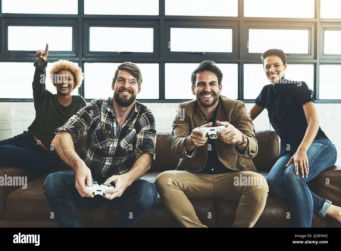 Real people fun office hi-res stock photography and images - Alamy