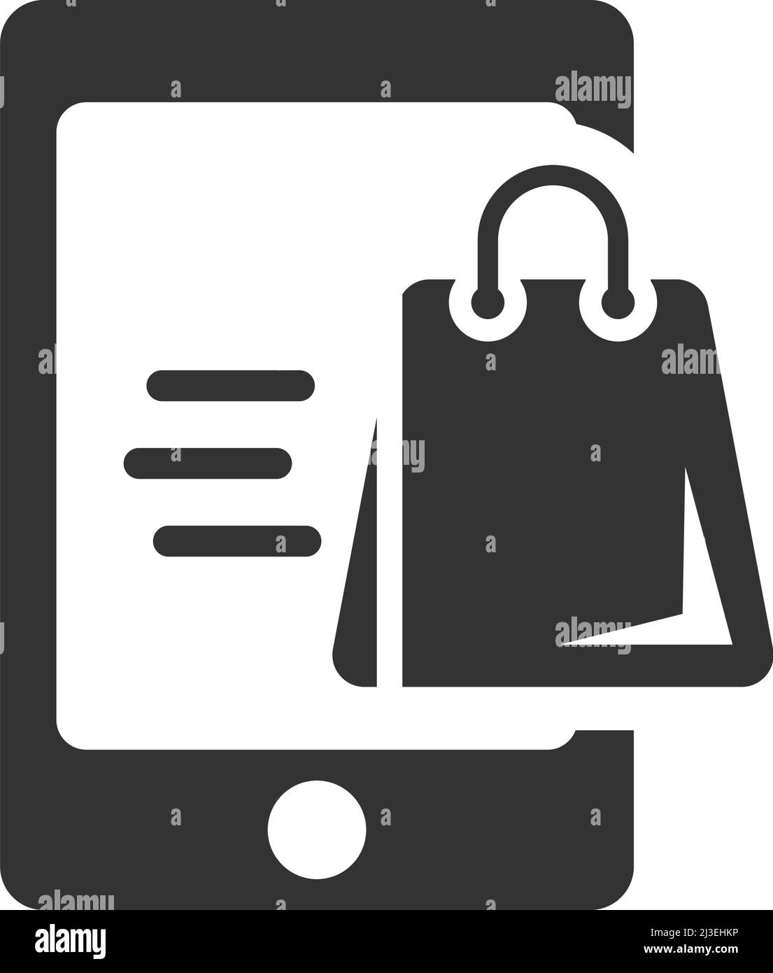 Mobile shopping icon hi-res stock photography and images - Alamy
