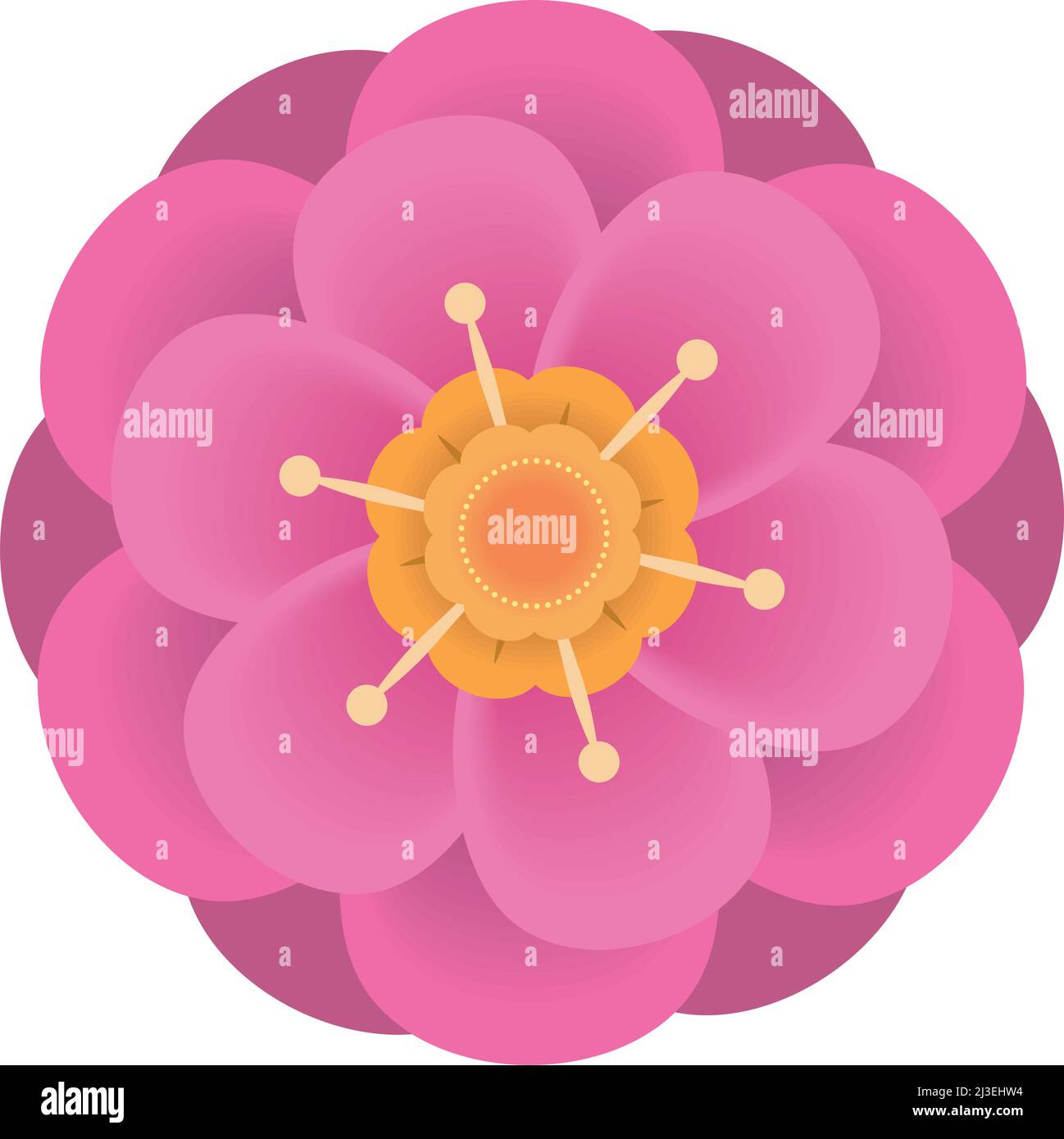 pink flower icon Stock Vector Image & Art - Alamy