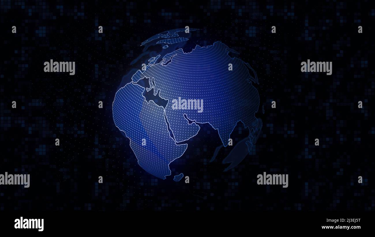 Holography of earth in computer space. Motion. Model of rotating planet ...