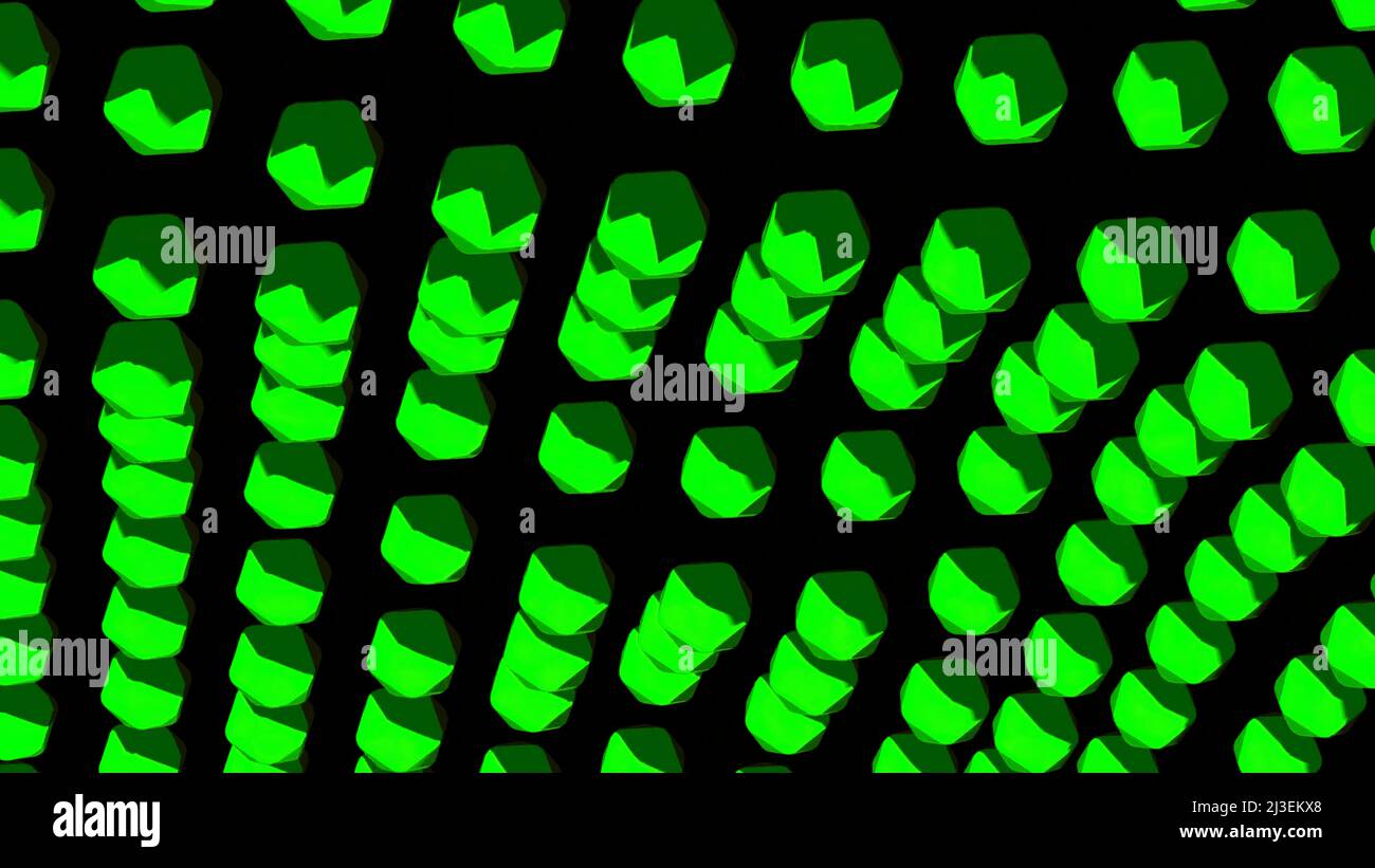 3D balls move in waves. Design. Wave vibrations from geometric 3d balls ...