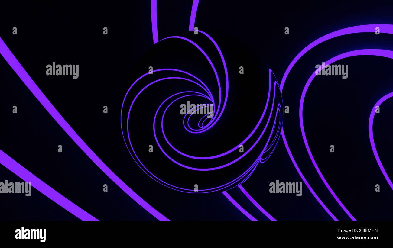 Looping neon spiral animation vibrant hi-res stock photography and images - Alamy