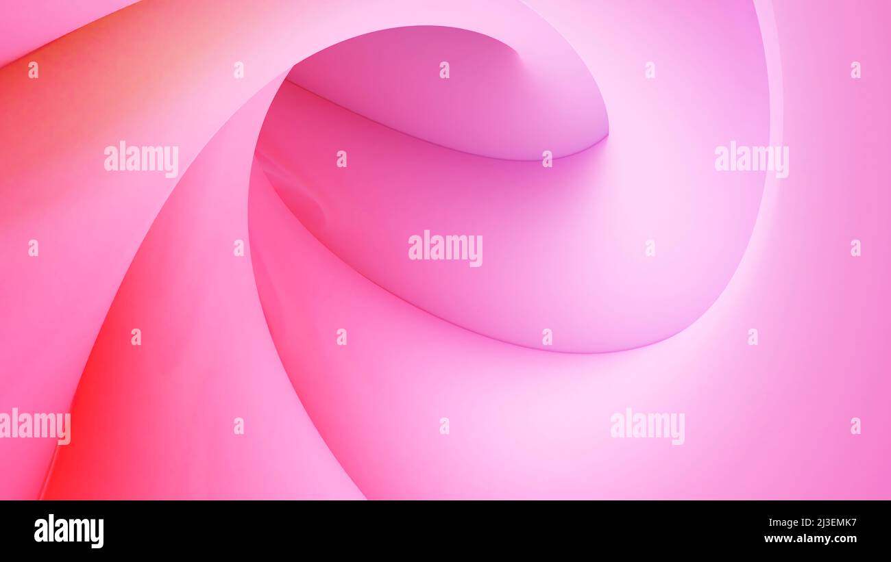 Movement In Spiral Of Cream Design Bright 3d Folds Of Rotating Slack Spiral Movement Through