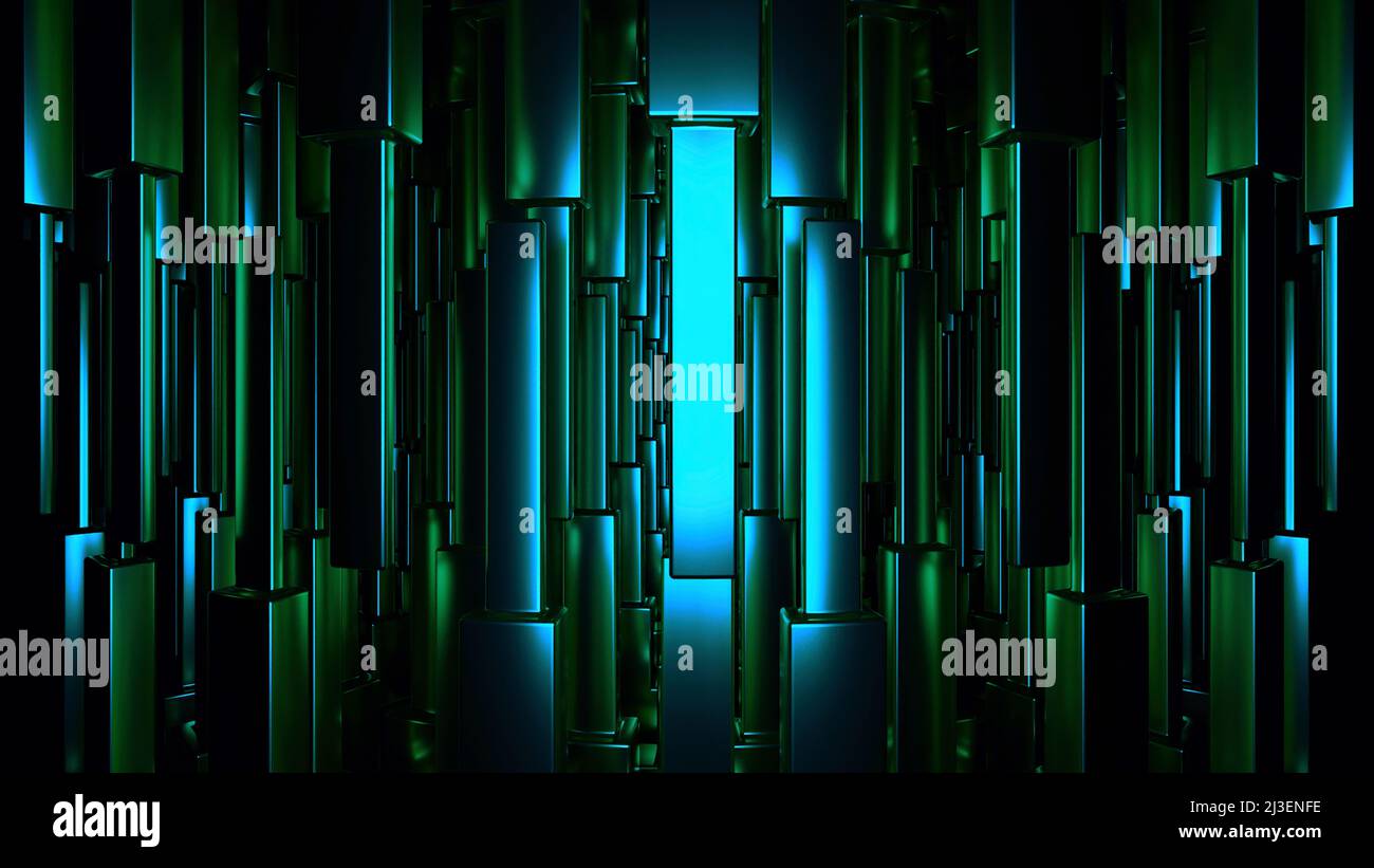 Moving Rows Of 3d Lines In Space Design Corridor With Many Intersecting Rows Of Lines 3d 