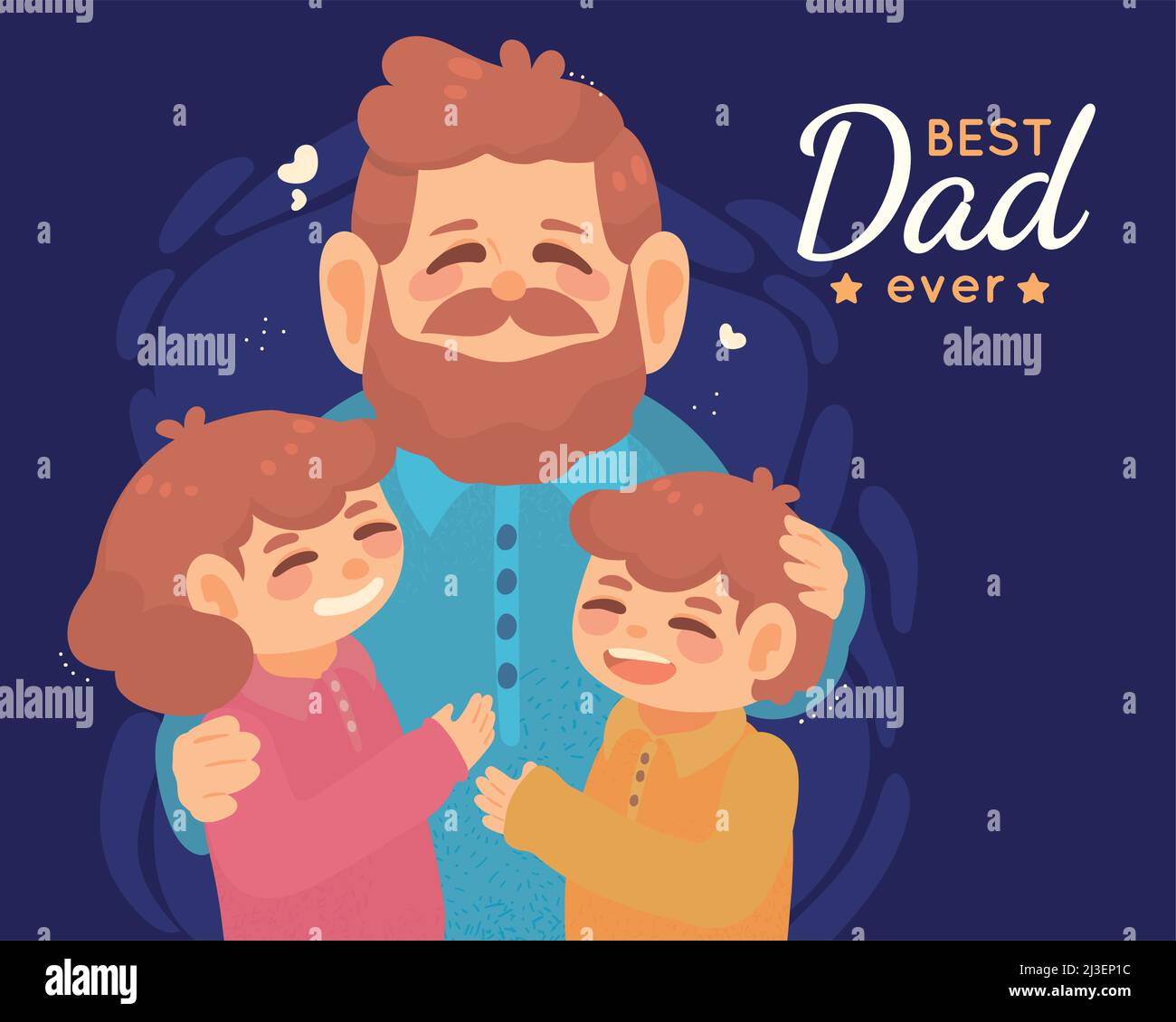 best dad ever card Stock Vector Image & Art - Alamy