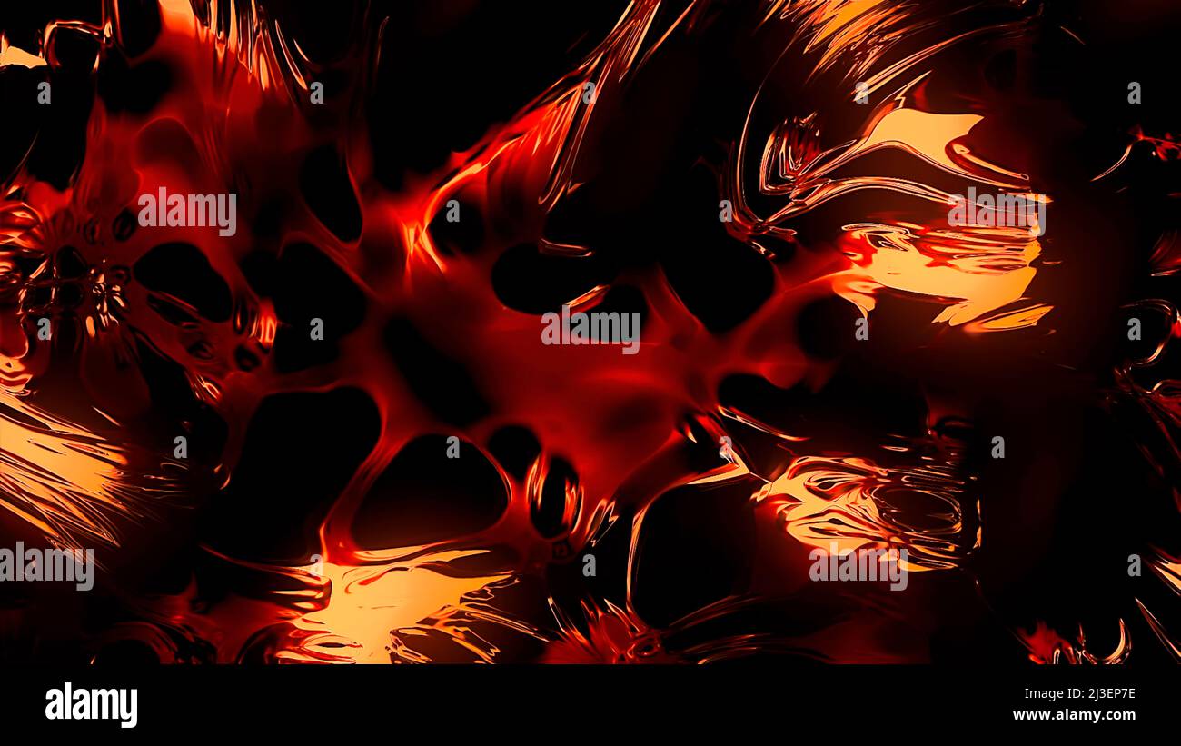 Bright liquid moving and stretching. Motion. Colored platinum liquid ...