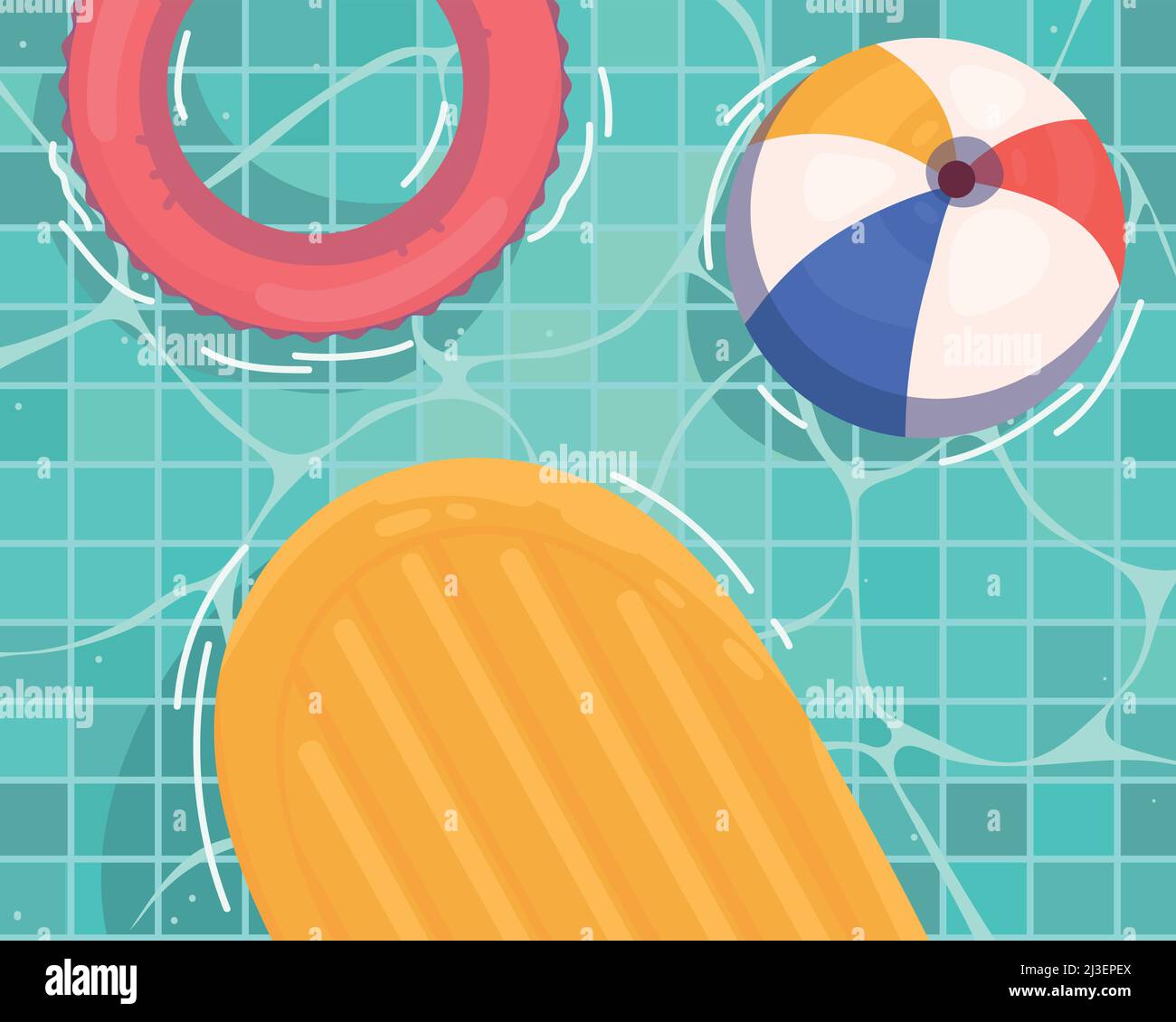 summer pool and floats Stock Vector Image & Art - Alamy