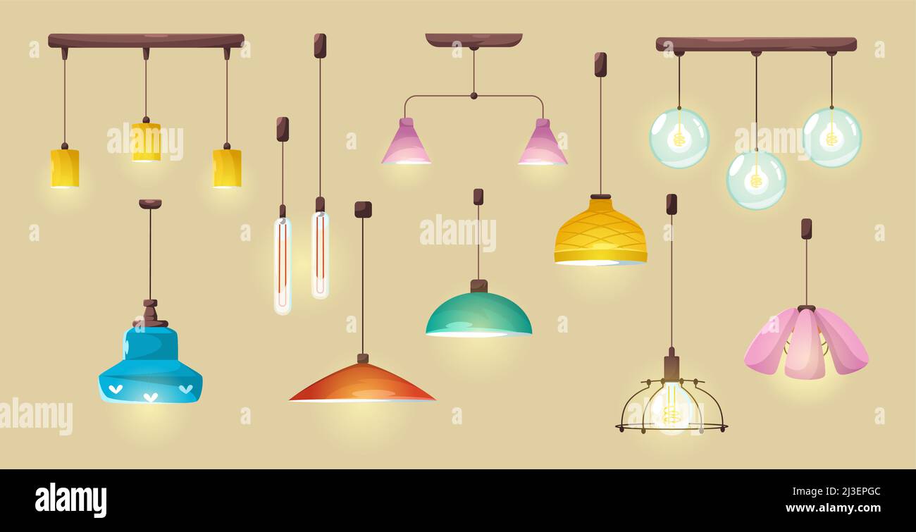Modern ceiling lamps, stylish pendant electric lights for home or ...