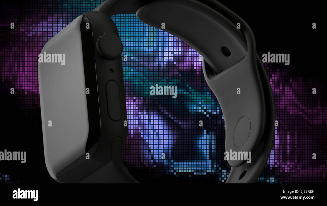 New model of electronic watches. Motion. Presentation of electronic ...