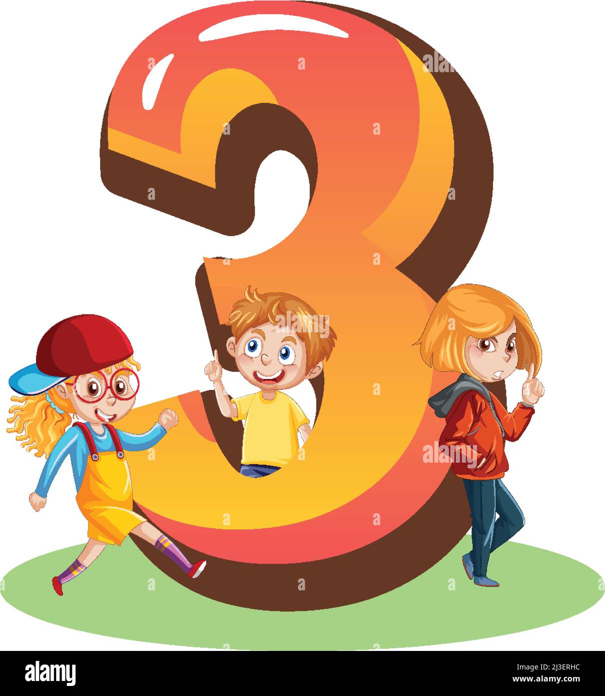 Three Children Clipart