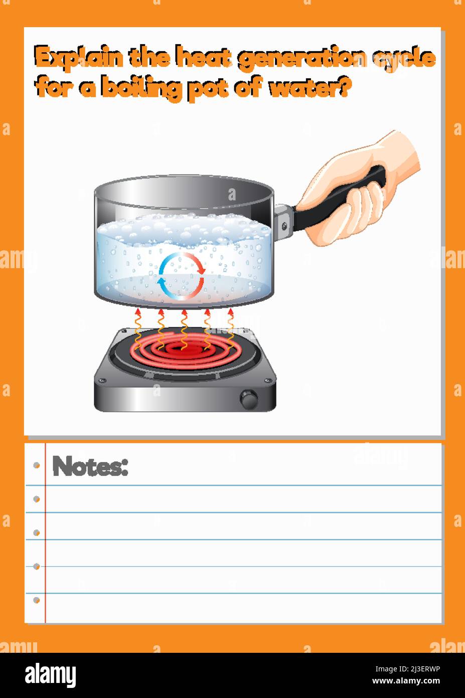 Science Experiment Record Worksheet of heat generation illustration ...