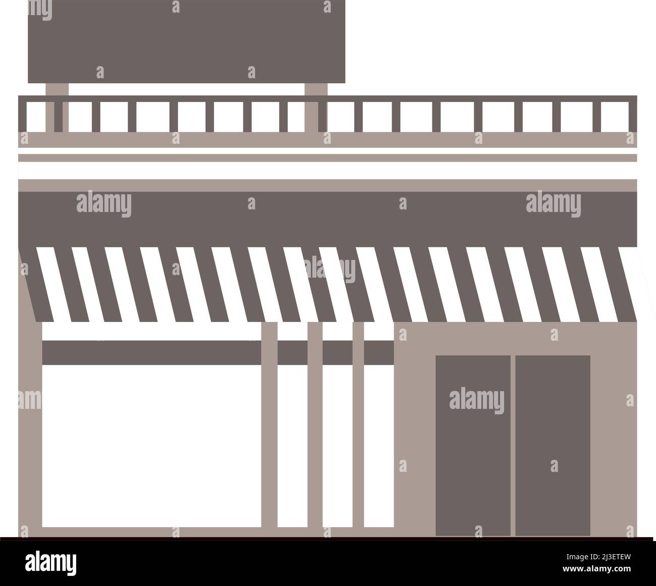 Stores front facade Stock Vector Images - Alamy