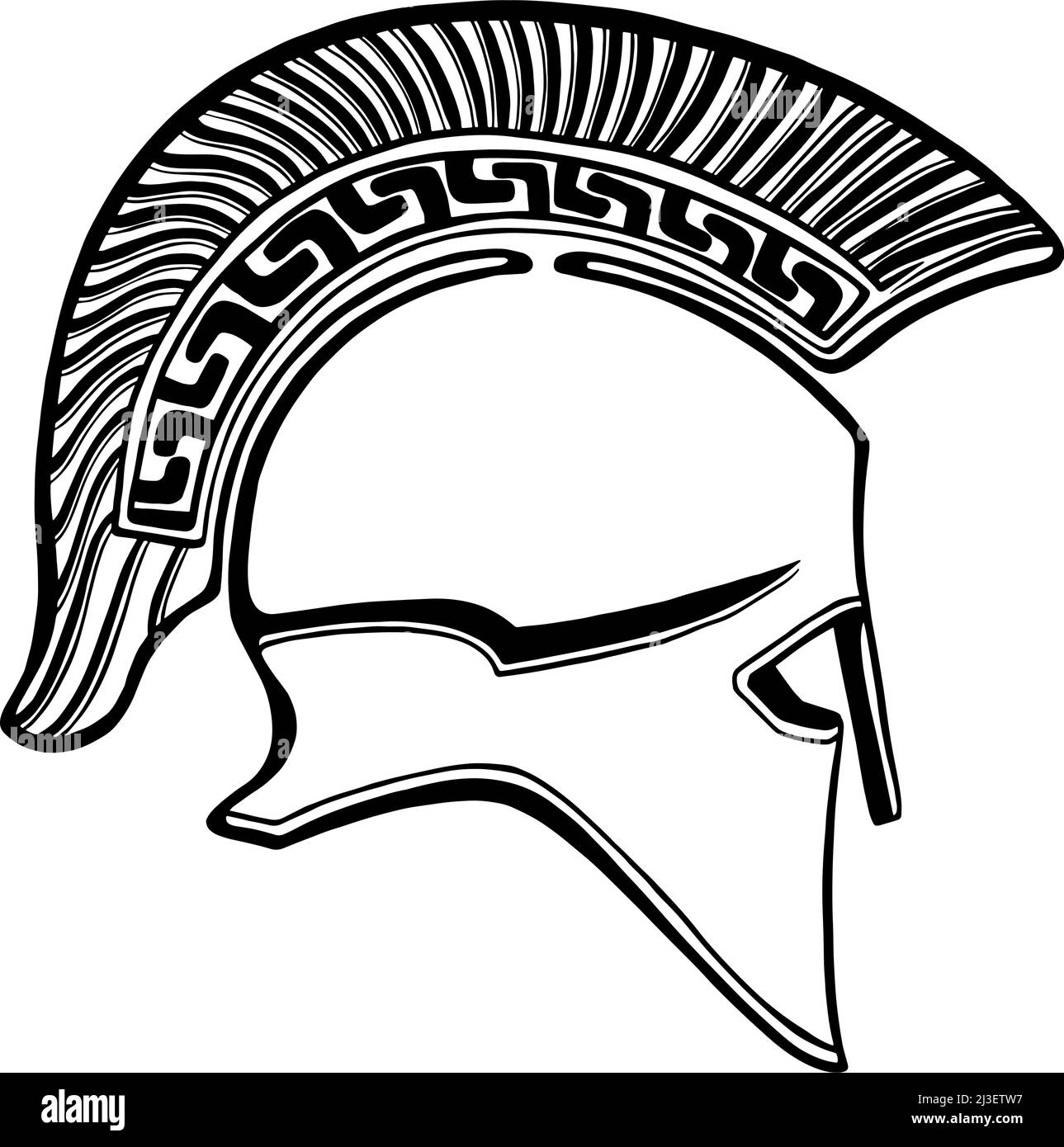 Simple Antique Helmet icon. Vector illustration Stock Vector Image ...