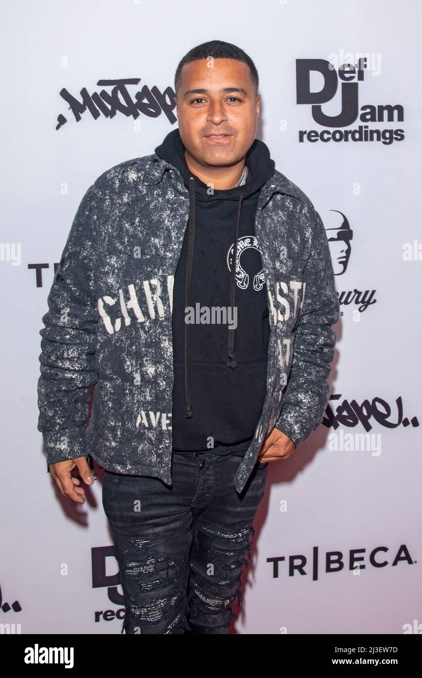 NEW YORK, NEW YORK - APRIL 07: DJ Camilo attends the world premiere of ...