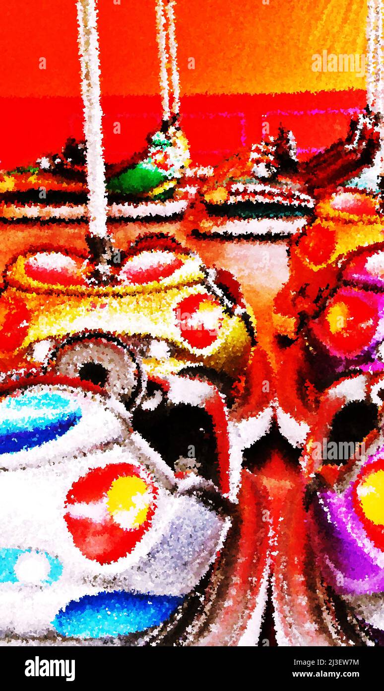 Funfair bumper cars hi-res stock photography and images - Alamy