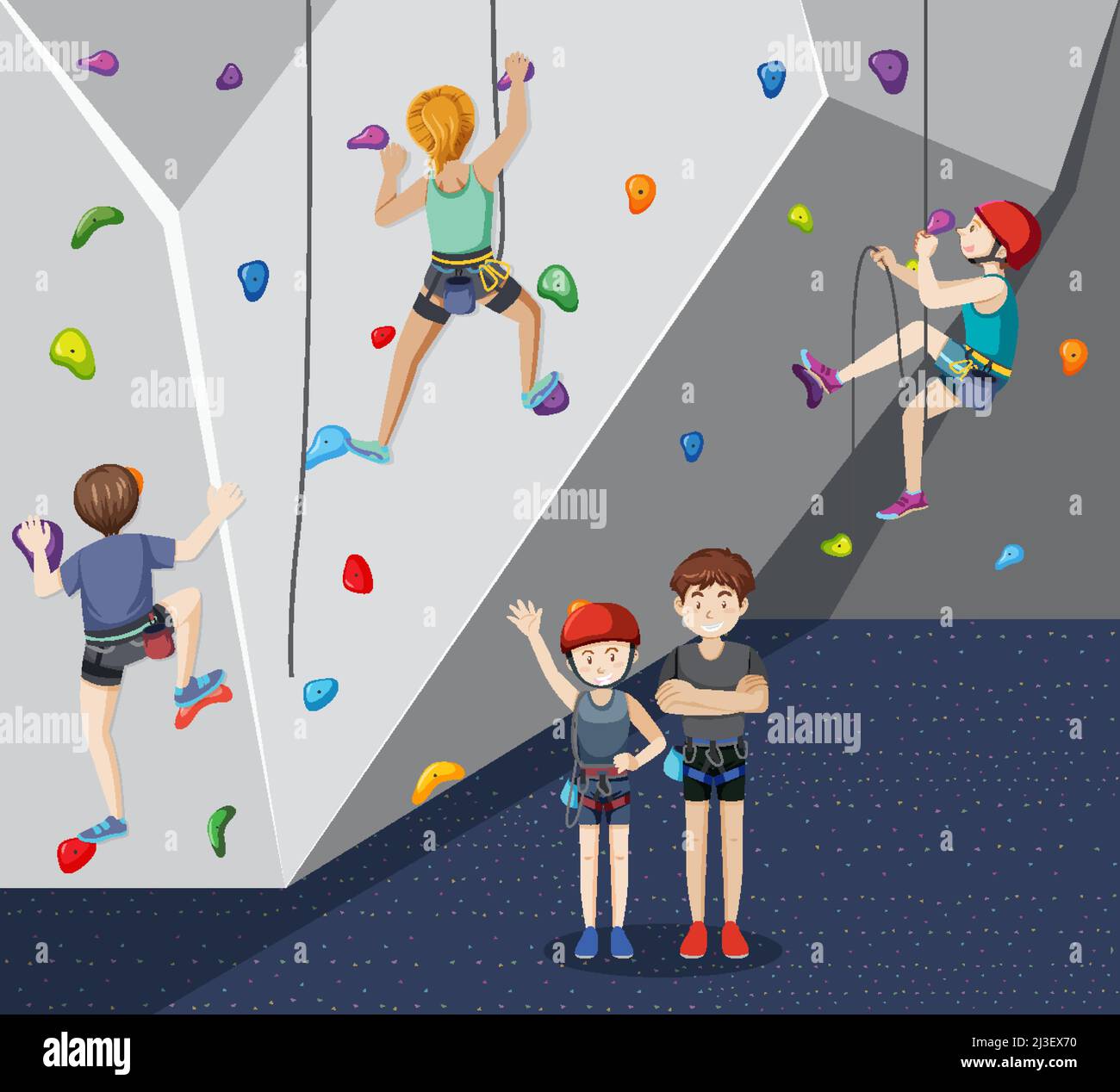 Indoor Rock Climbing Clip Art 12,384,395 Indoor Rock Climbing Stock