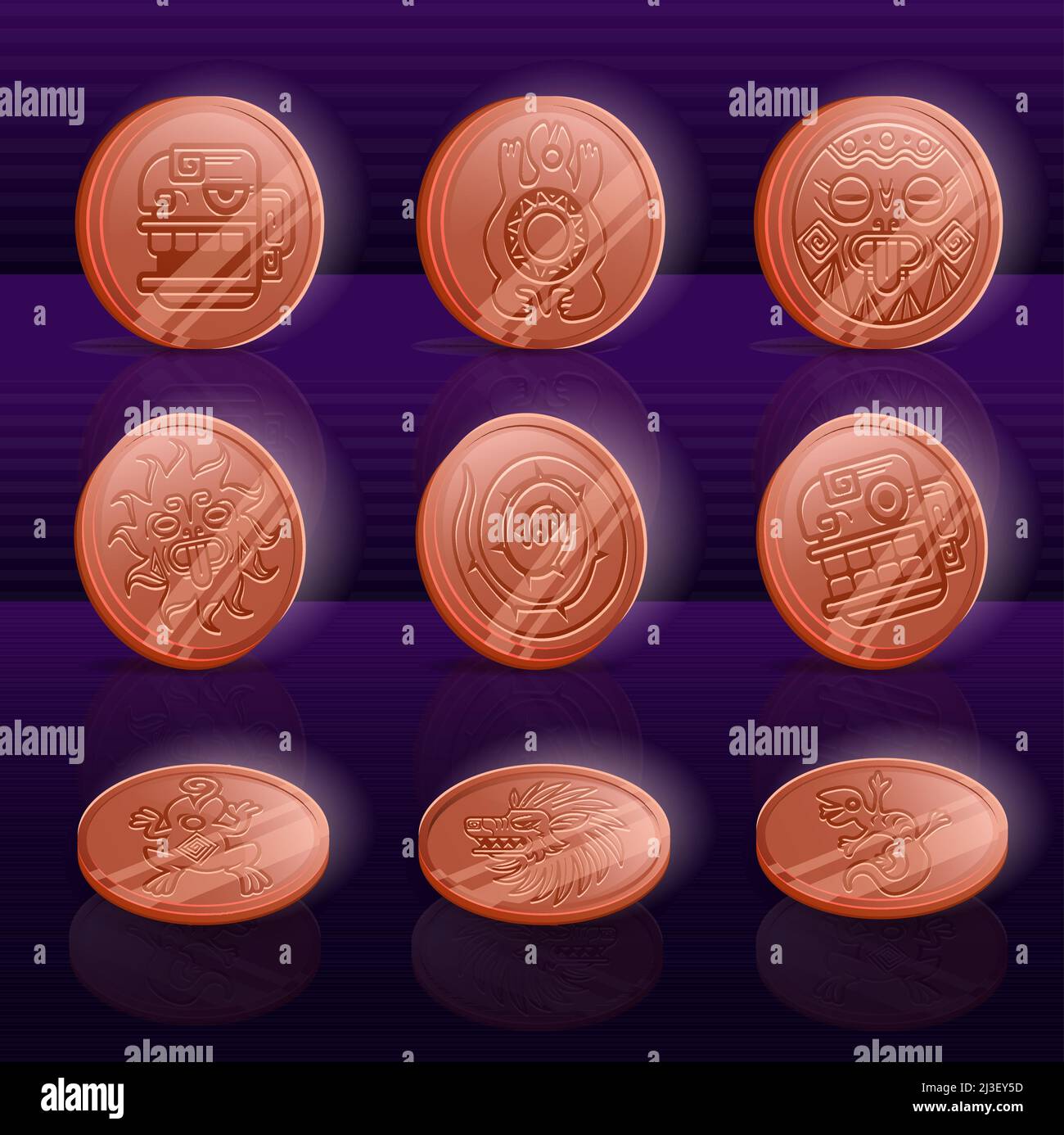 Aztec archaeology Stock Vector Images - Alamy