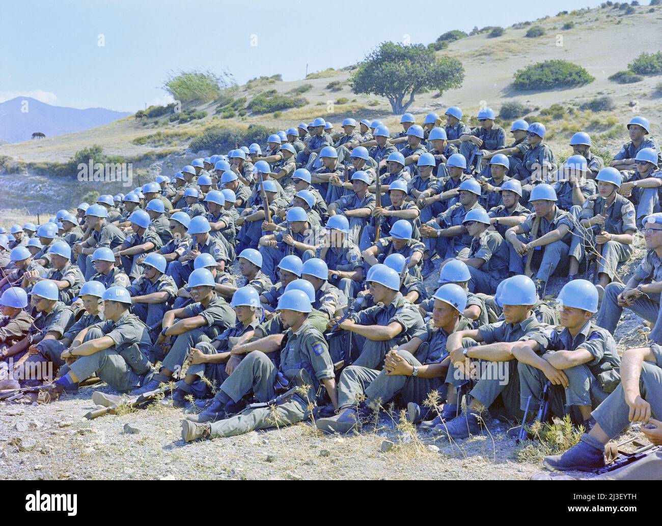 swedish UN-soldiers in cyprus 1964 Stock Photo - Alamy