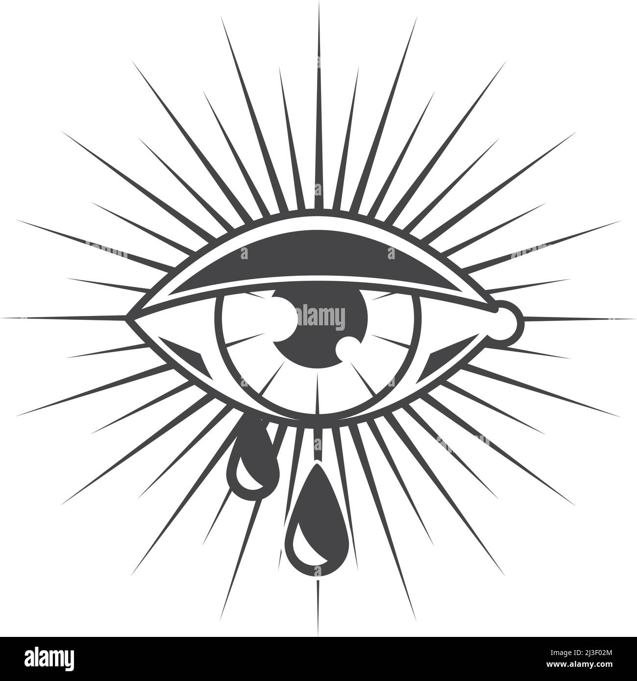tattoo crying eye Stock Vector Image & Art - Alamy
