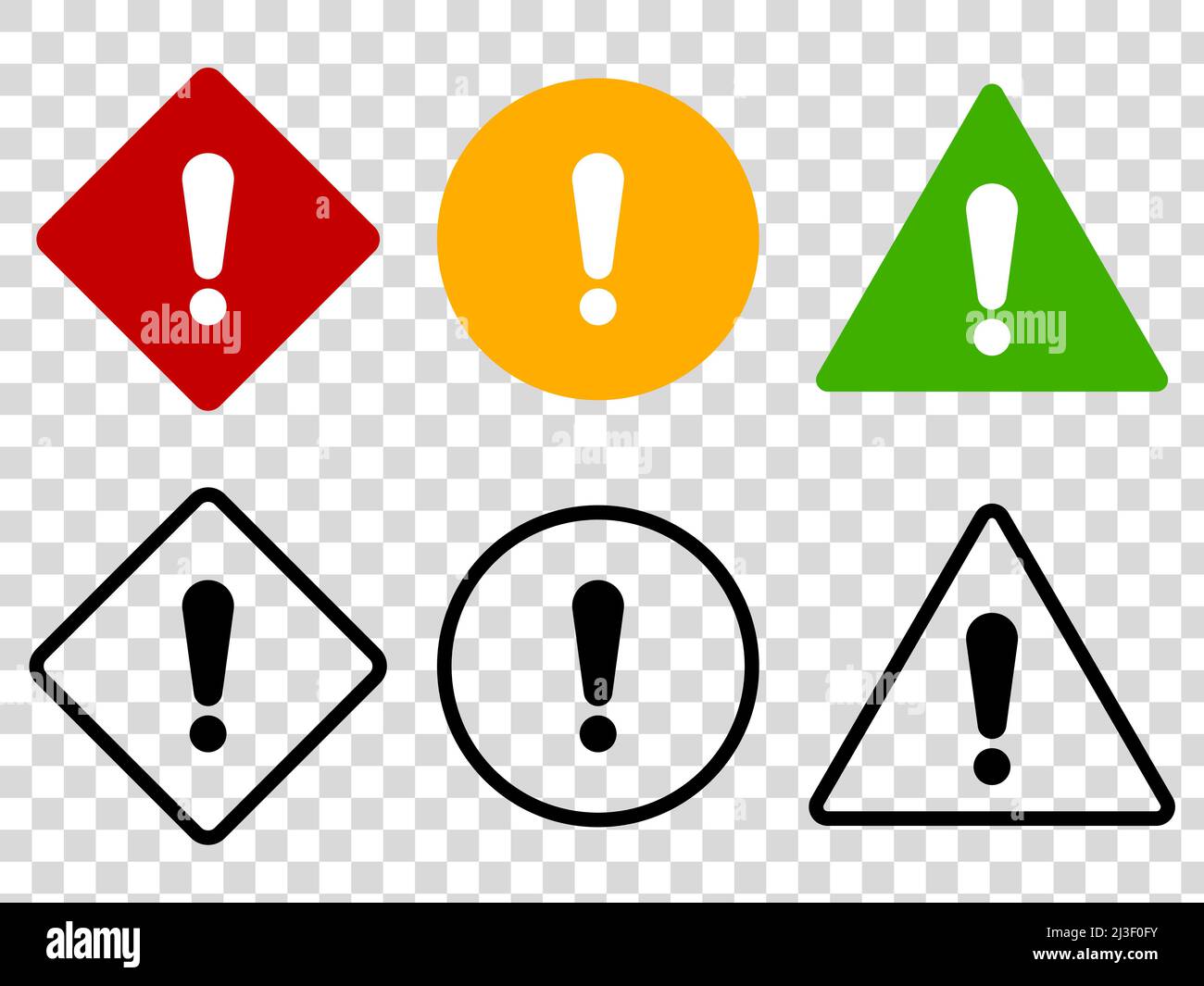 Flat Exclamation Point Icon