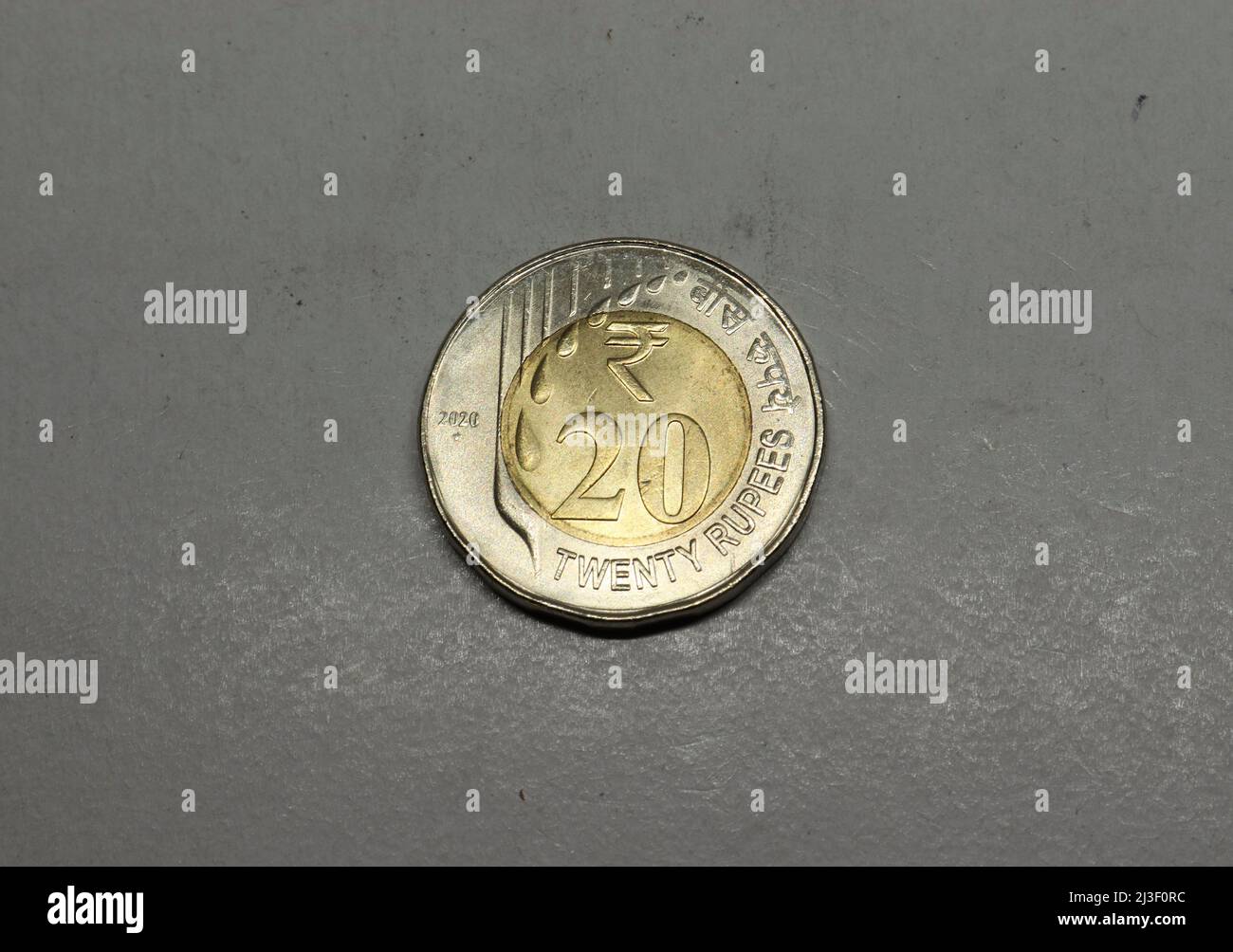 Indian rupee gold coin stack hi-res stock photography and images - Alamy