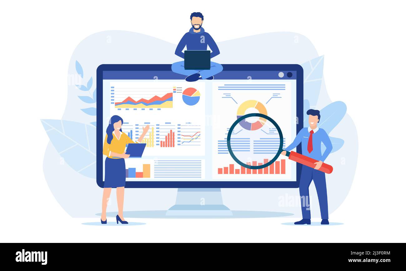 Data Analytics Dashboard Stock Vector Image And Art Alamy
