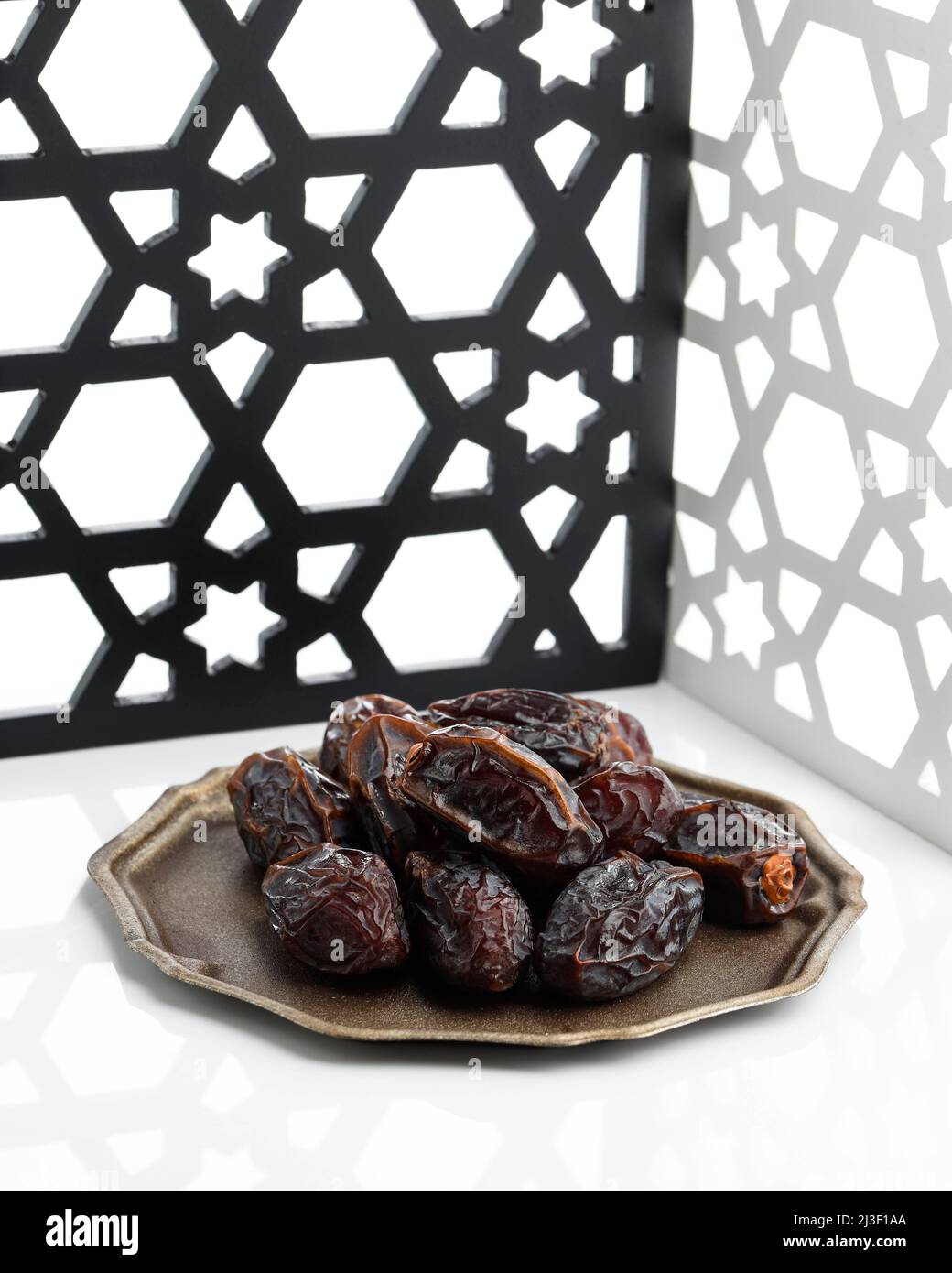 Dried Date Palm Tree Fruits, Isolated on White Stock Photo - Alamy