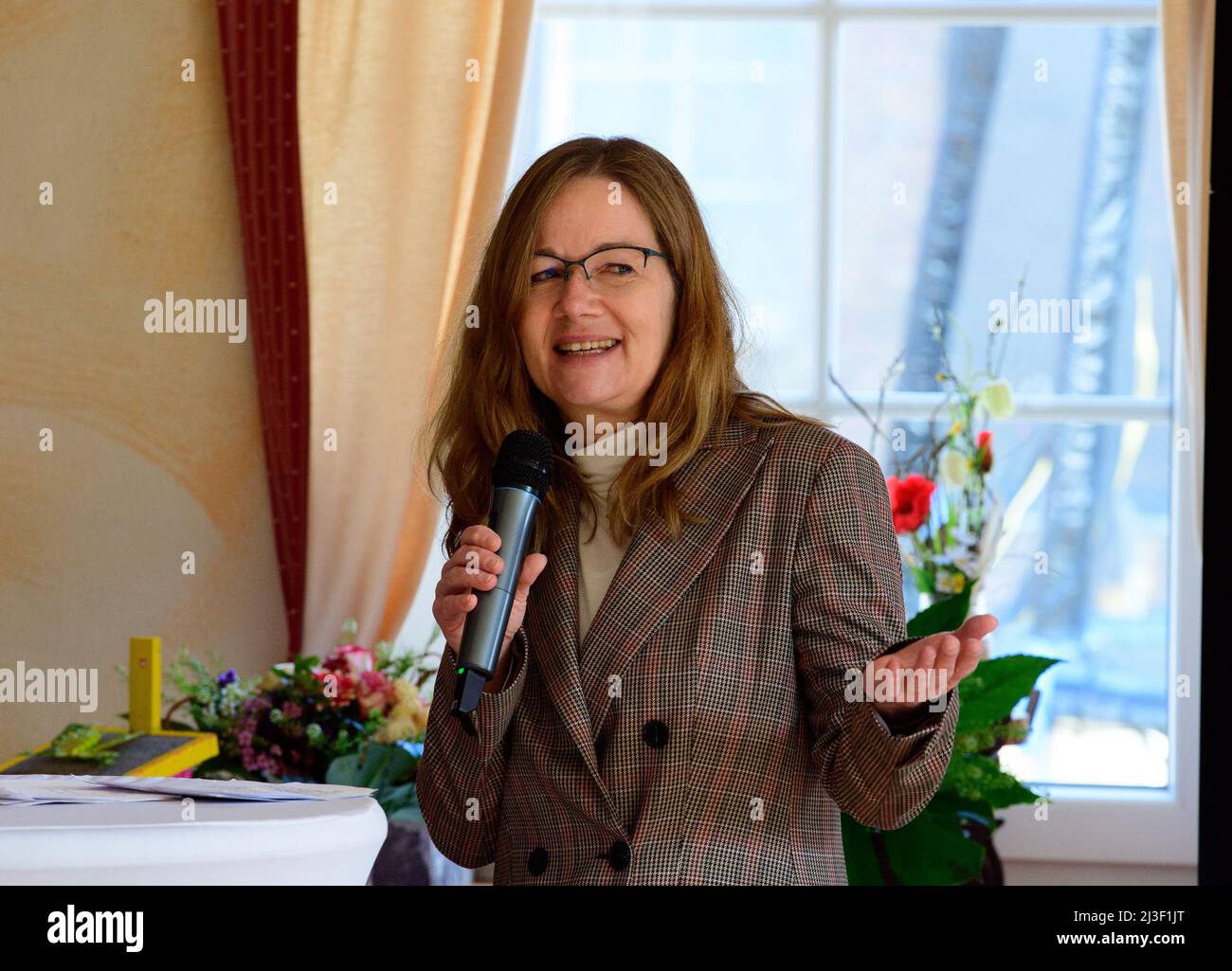 Beelitz, Germany. 07th Apr, 2022. Anja Boudon, Brandenburg State ...