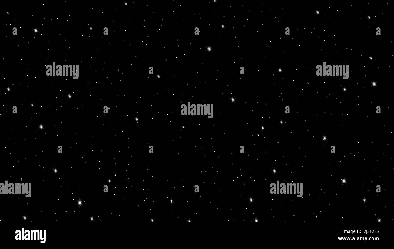 Starry night abstract background with scattered vector stars in the ...