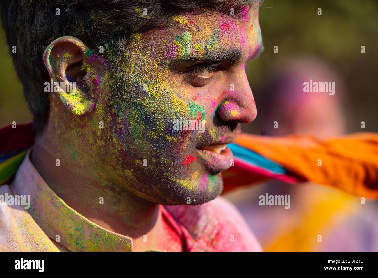 Colourful man face hi-res stock photography and images - Alamy