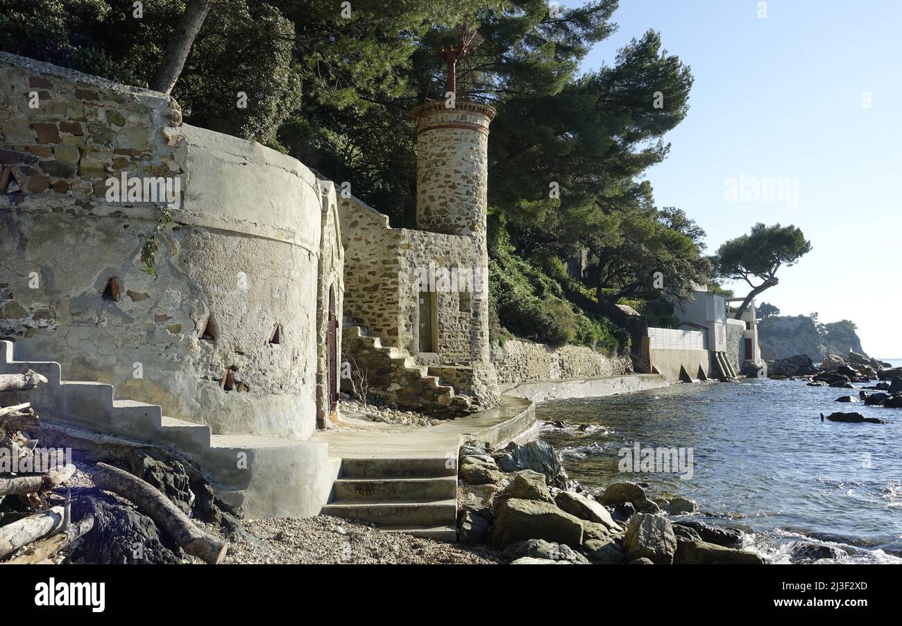 Cape Brun Toulon coastal path Stock Photo - Alamy