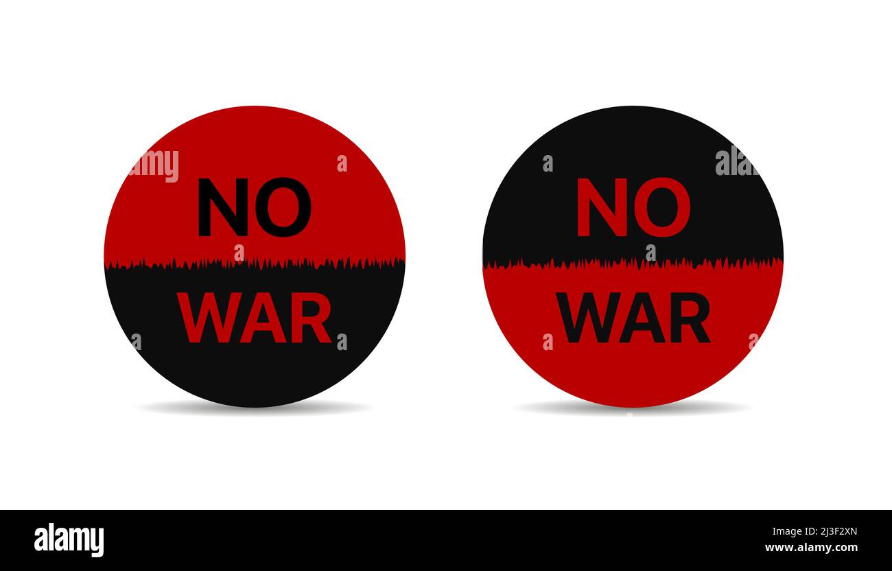No war red labels. Vector illustration Stock Vector Image & Art - Alamy