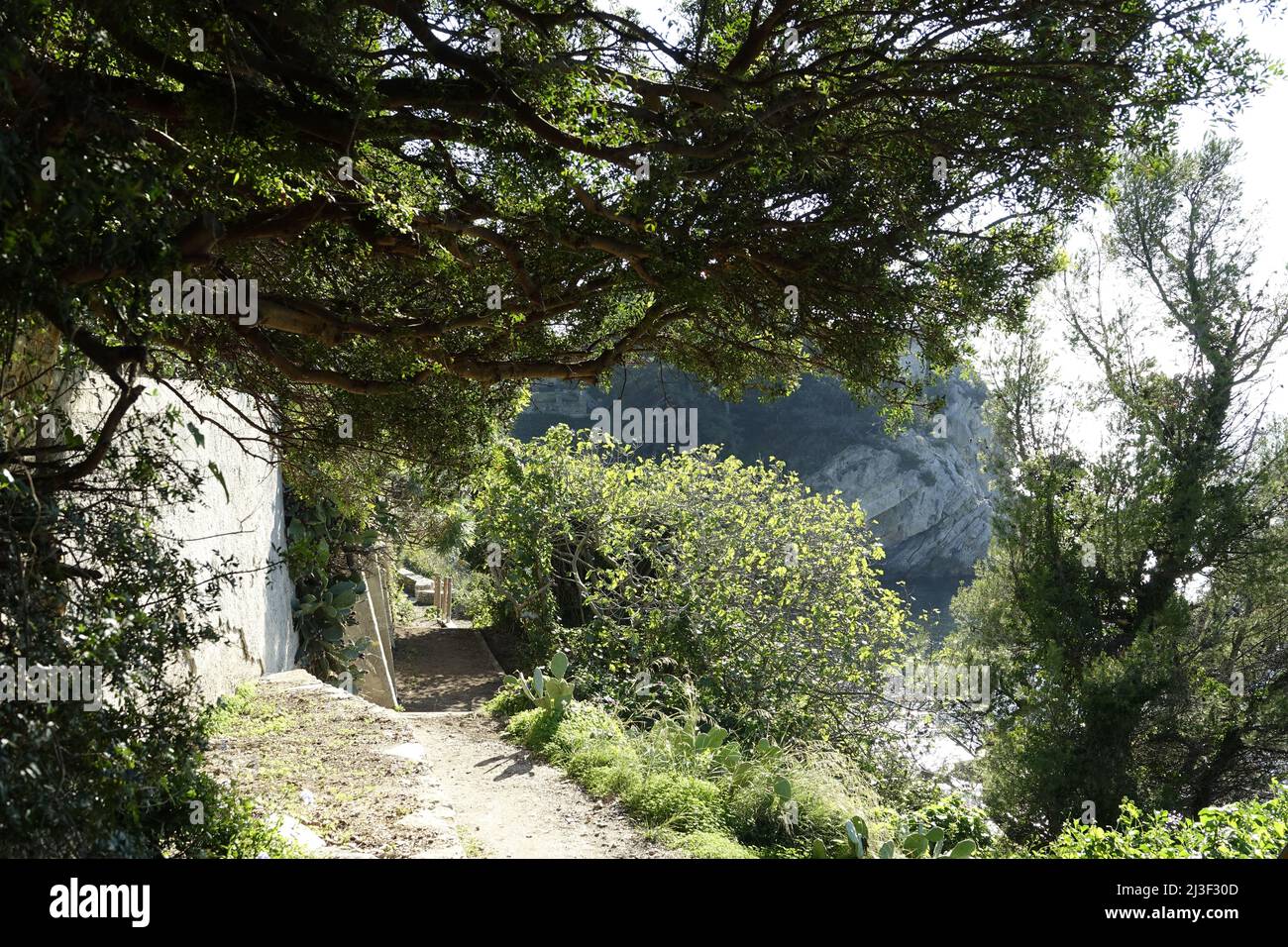Cape Brun Toulon coastal path Stock Photo - Alamy