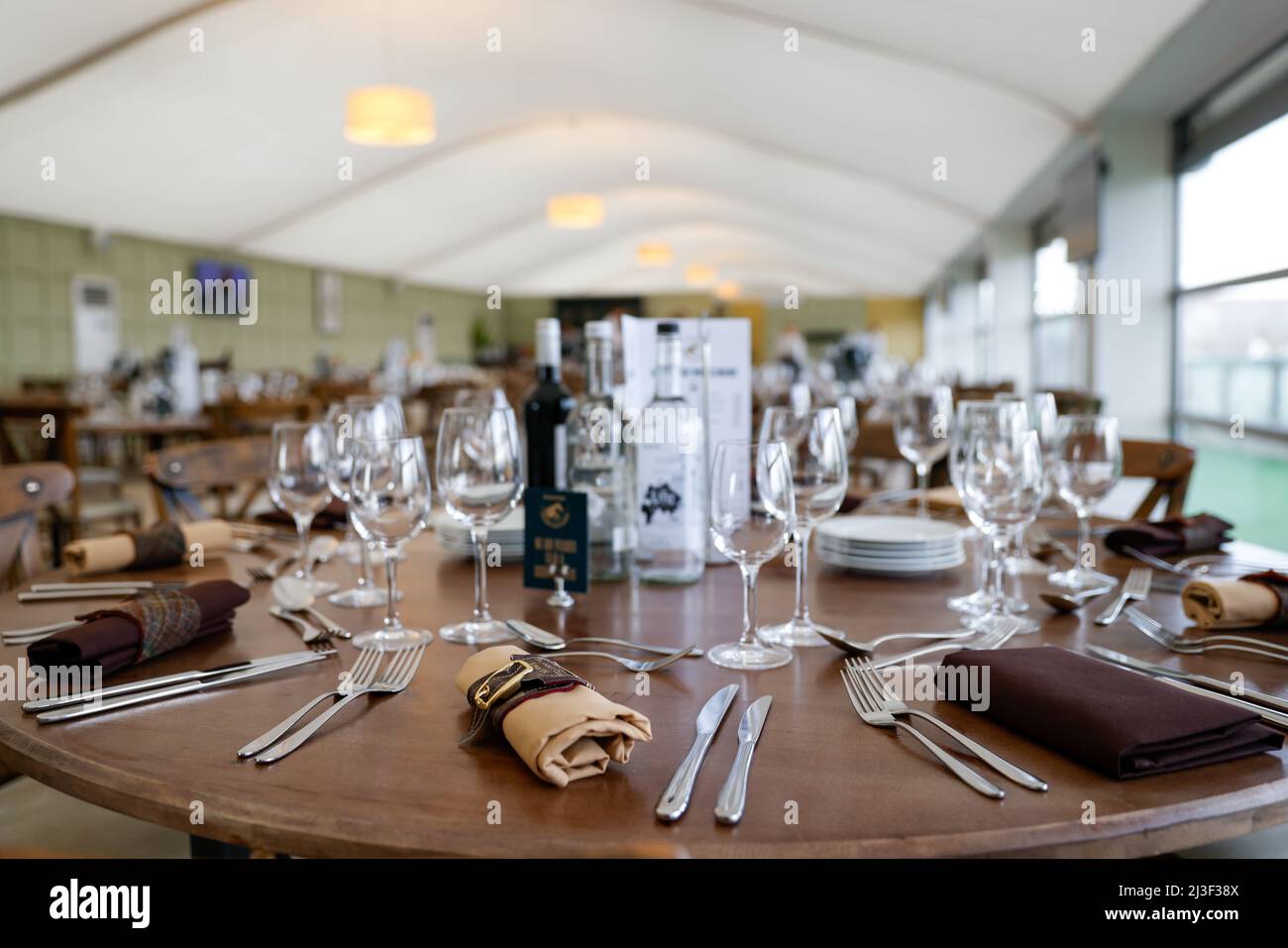 Hospitality in the Horse and Jockey restaurant at Aintree Racecourse ...