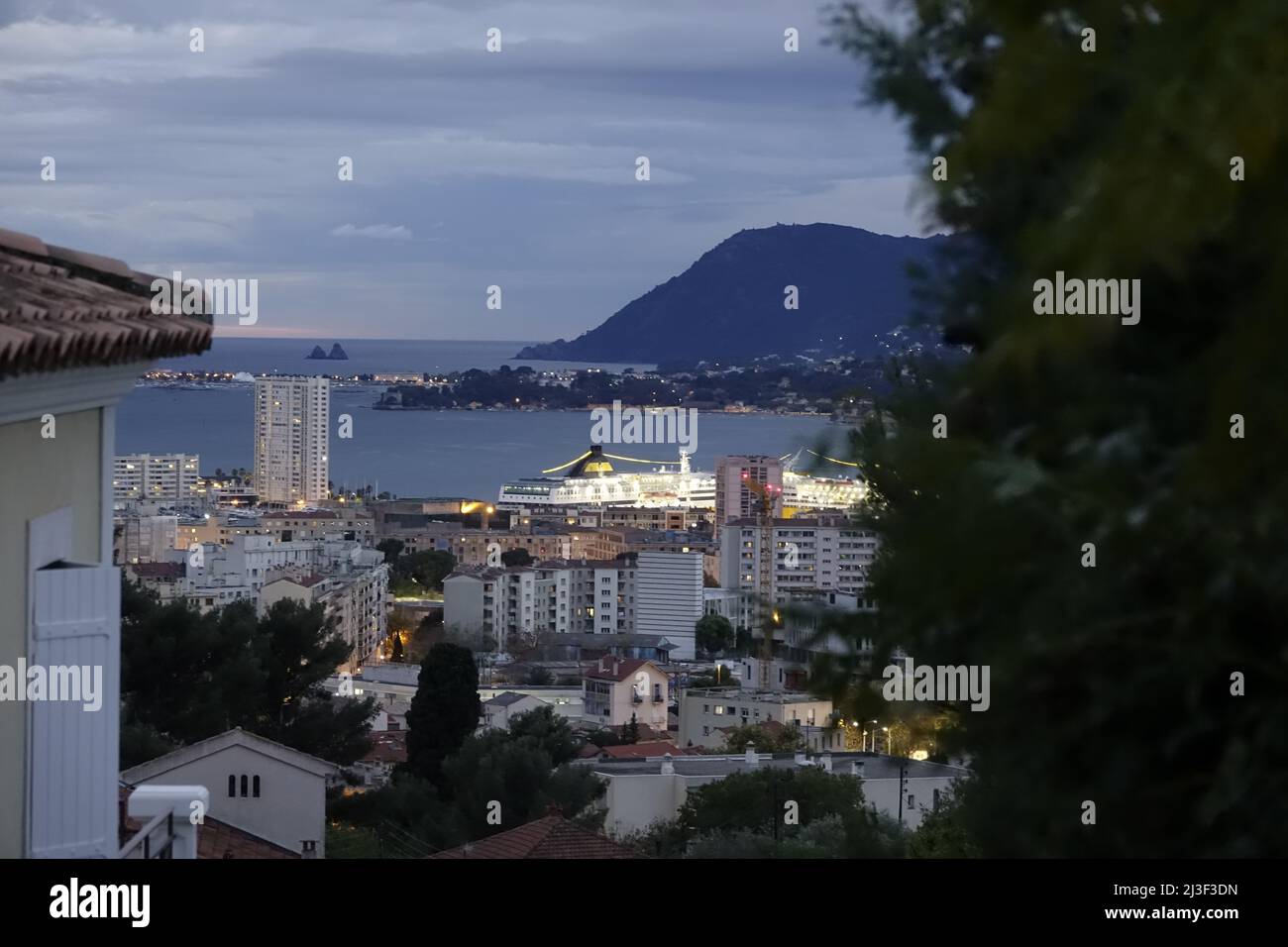 Rade de Toulon in stormy weather Stock Photo - Alamy
