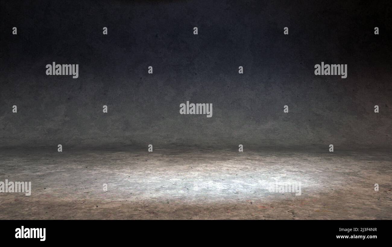 3D Render: scene with an empty Studio room for product placement or ...