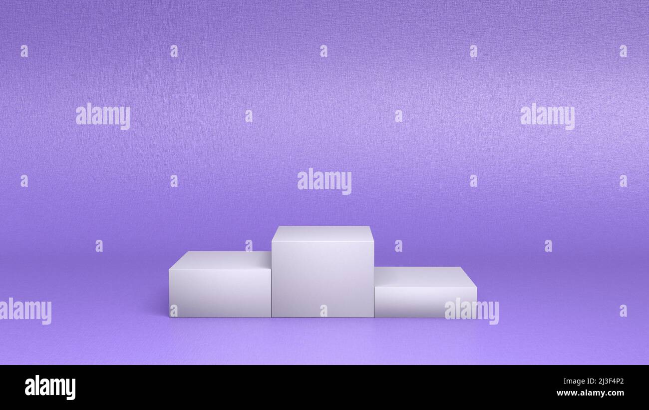3D Render : Scene with 3D Abstract geometry shape background. podium ...