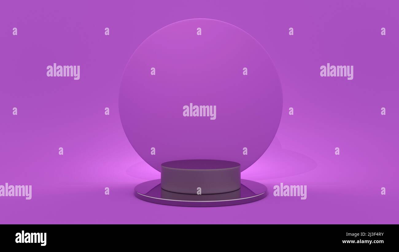 3D Render : Scene with 3D Abstract geometry shape background. podium ...