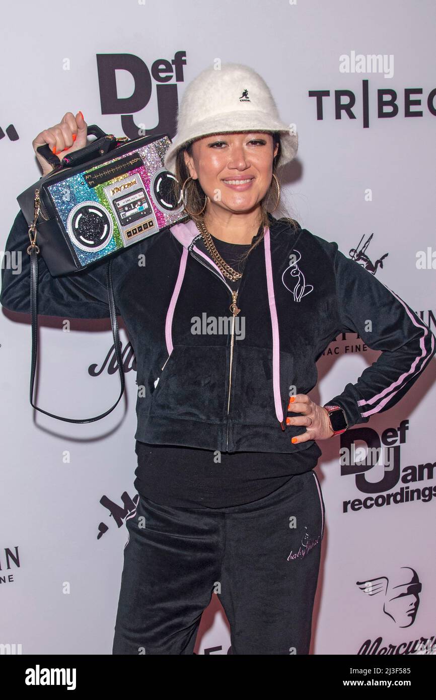 New York, United States. 07th Apr, 2022. Erika The DJ attends the world ...