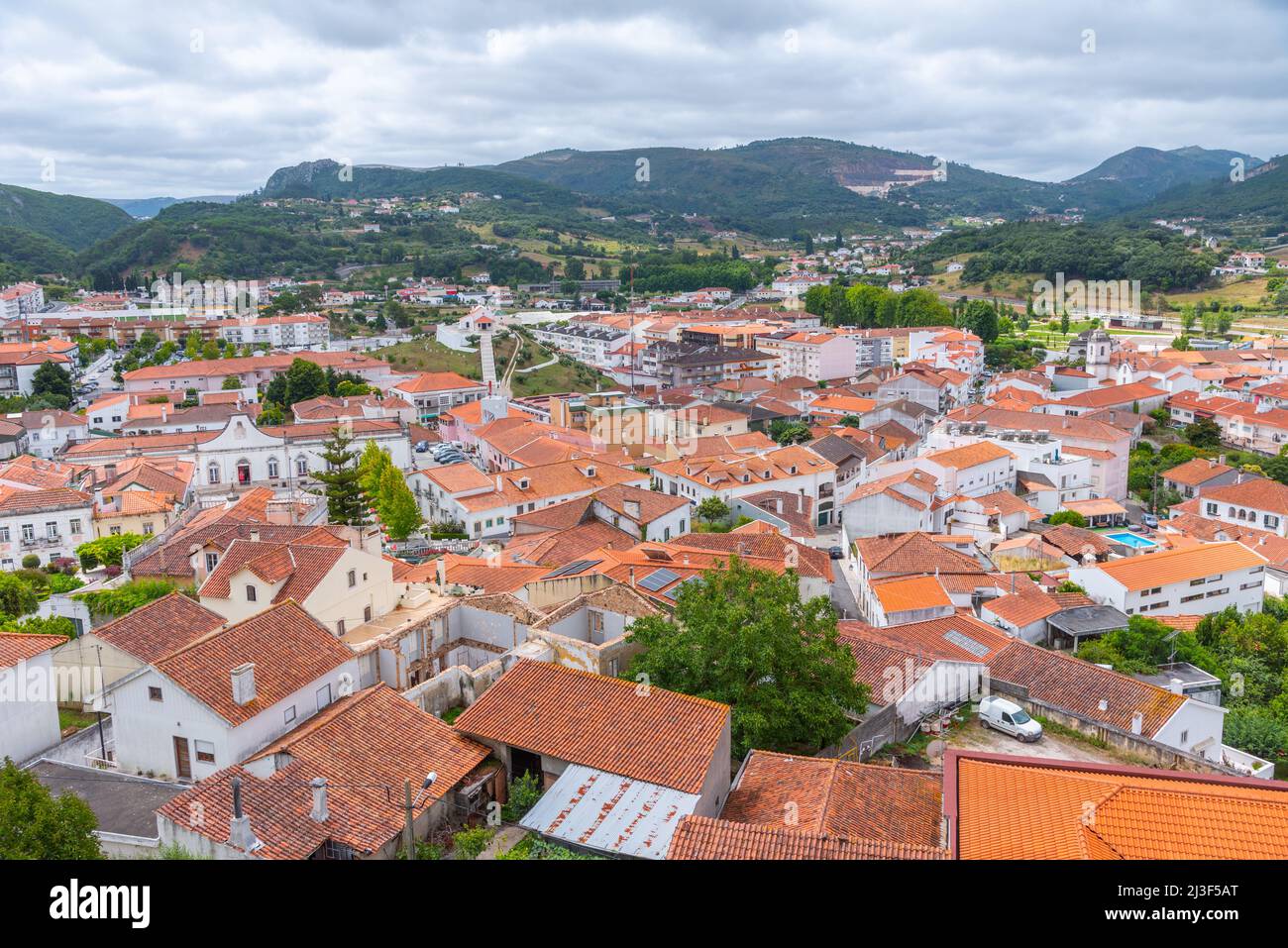 Aerial view of Porto de Mos town in Portugal Stock Photo - Alamy