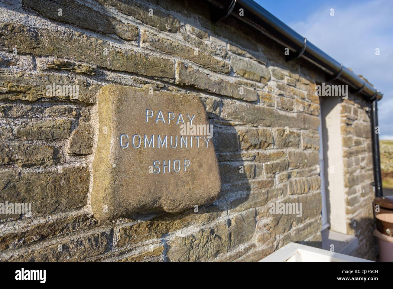 Papa Westray or Papay, community shop, Orkney Islands, UK 2022 Stock ...